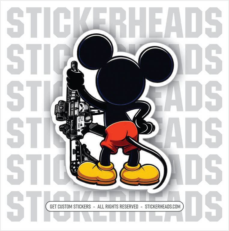 Mickey ( public domain ) Mickey With AR15 AR 15 - PRO GUN GUNS - Funny ...