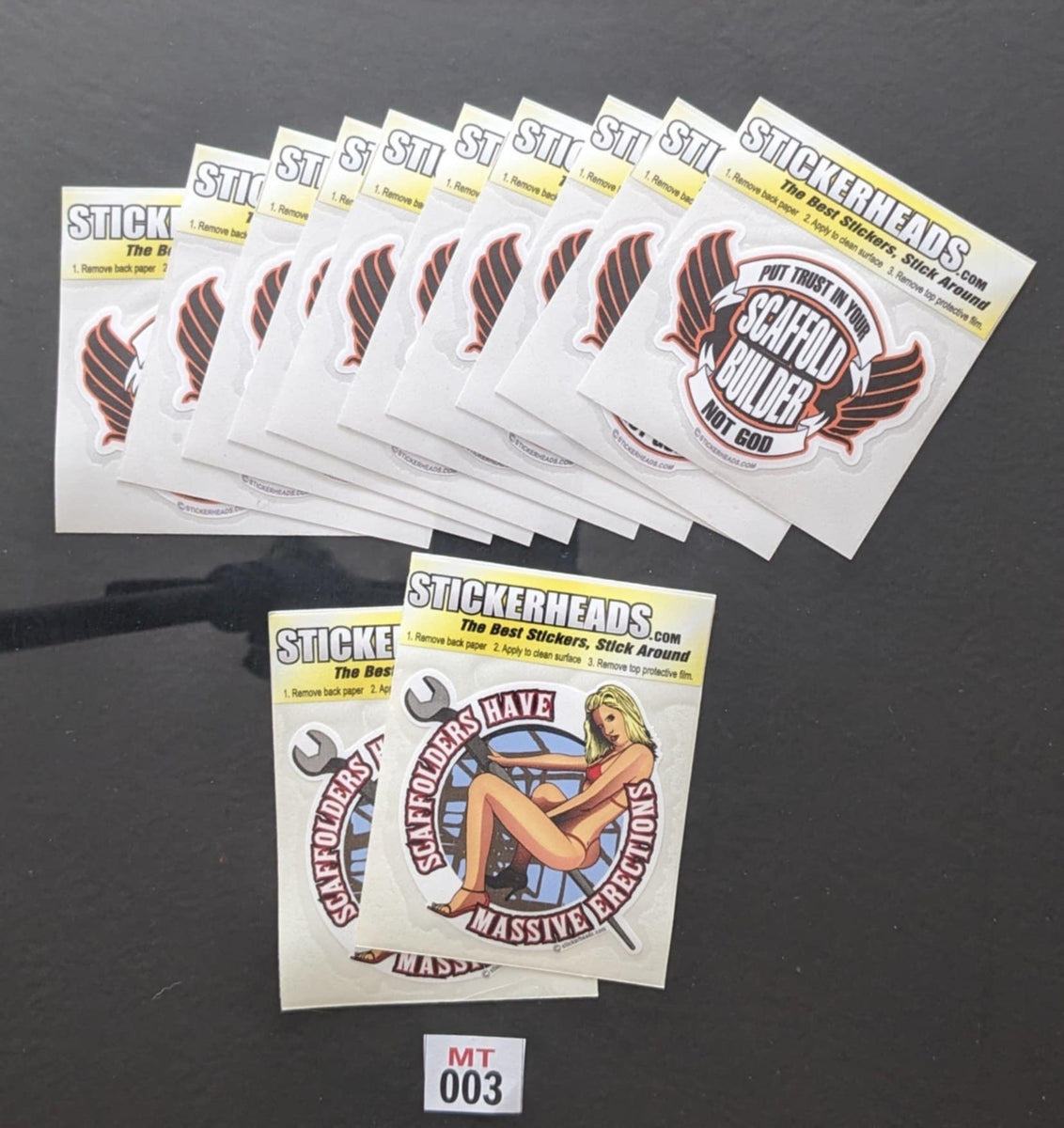 ⭕MT003 - Scaffold Scaffolding - 12-3" Sticker Pack | | Over Run Sticke ...