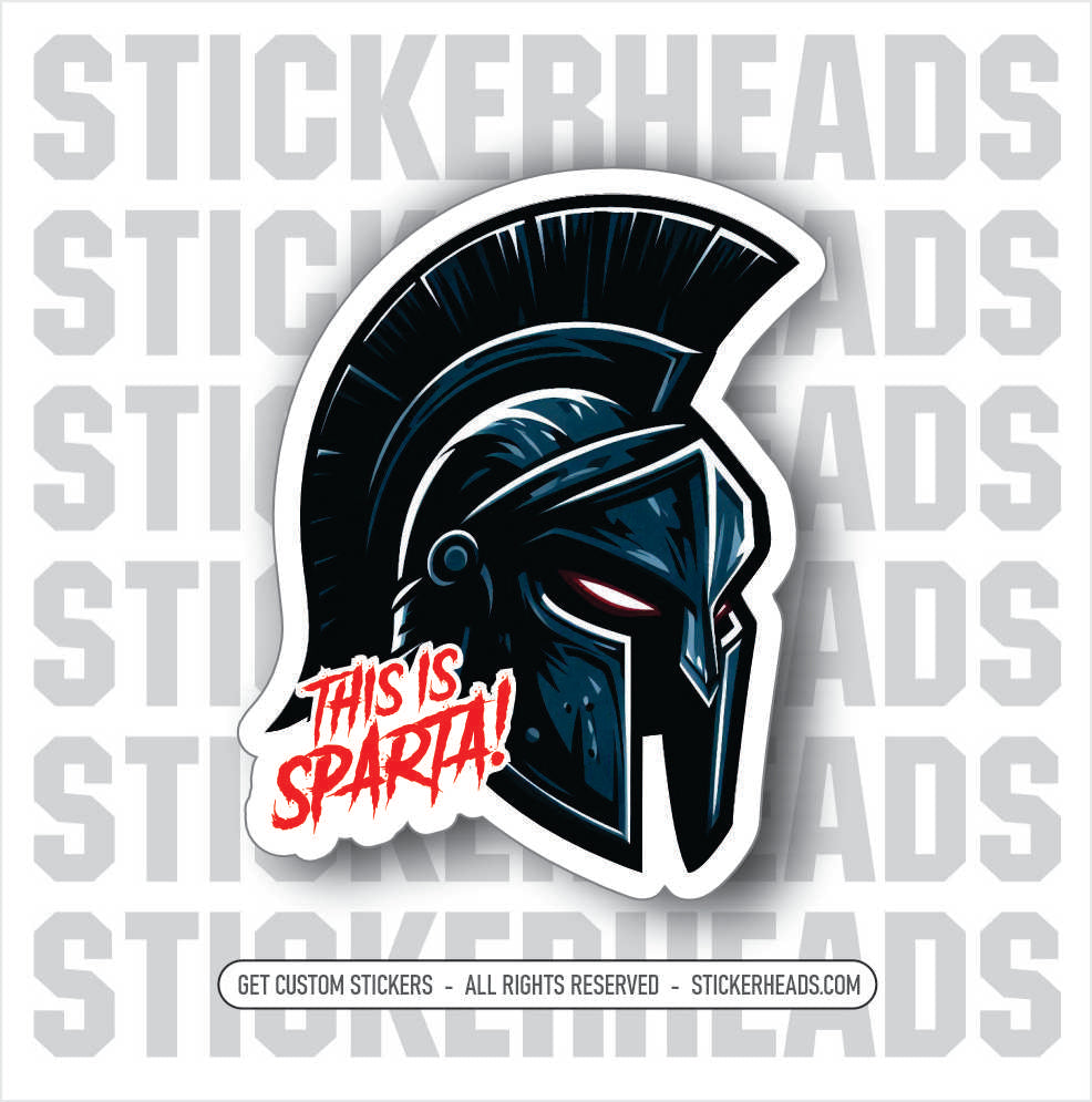 THIS IS SPARTA - WAR HELMET - PRO GUN GUNS Sticker – Stickerheads Stickers