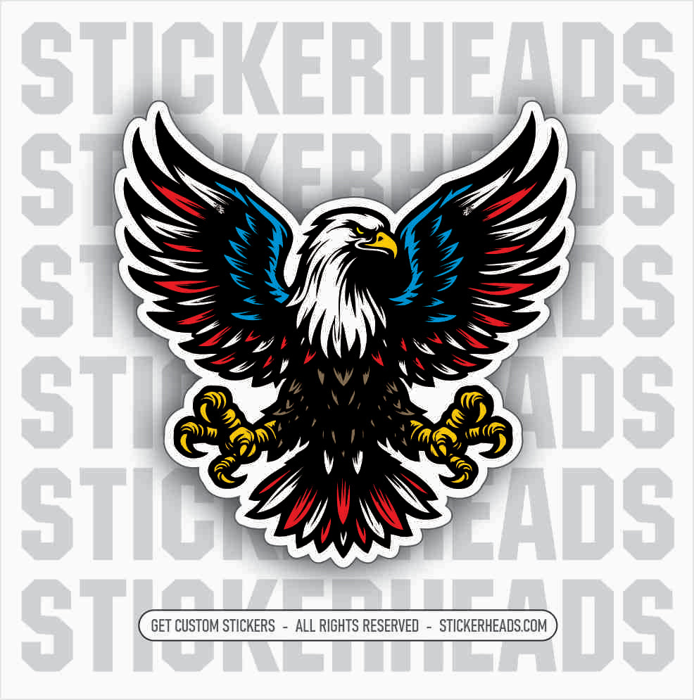 USA FLAG - EAGLE - Patriotic Misc Sticker – Stickerheads Stickers