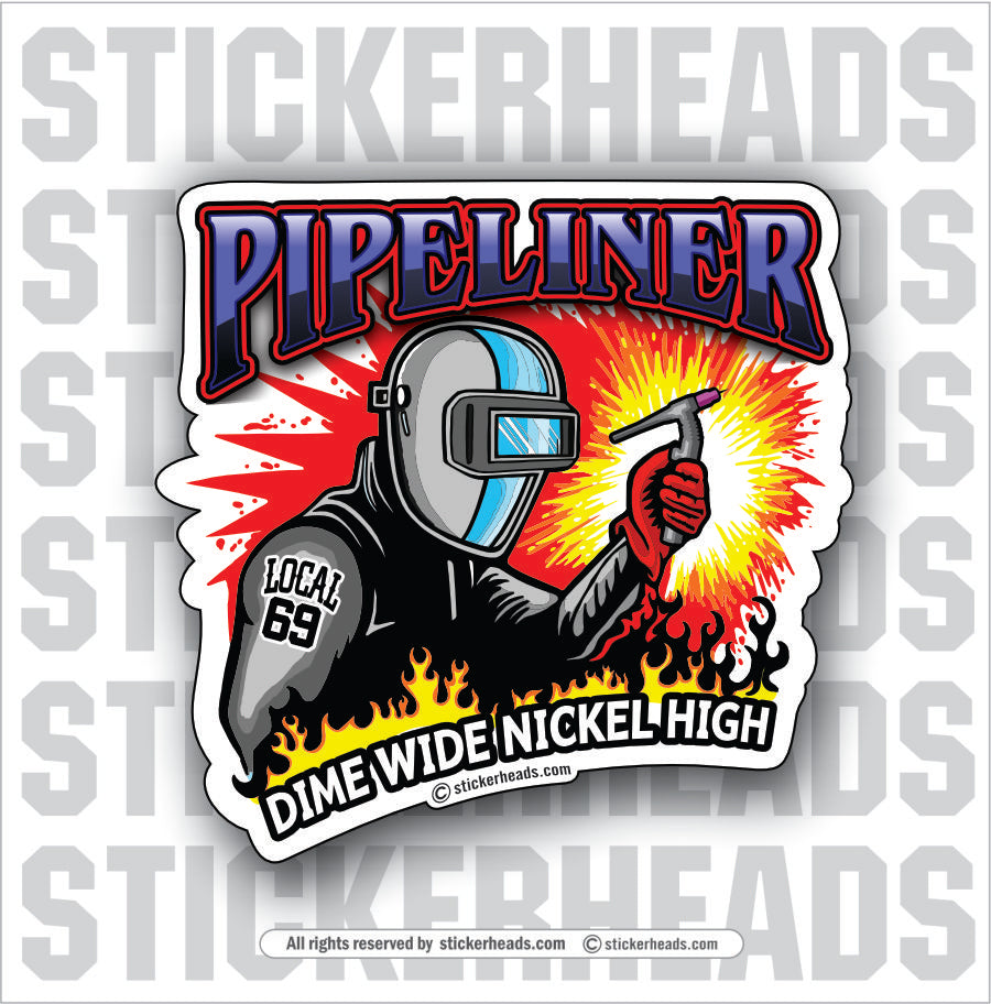 Ain't Scared Sexy Nude Chick - Pipe Line Pipeliner - Sticker ...