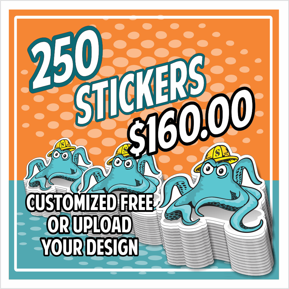 250 - 3" stickers for $160 - Multi-Sticker Bulk Savings Pack ...