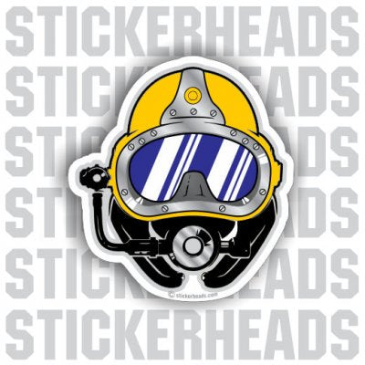 Diver Helmet - Commercial Diver Sticker – Stickerheads Stickers