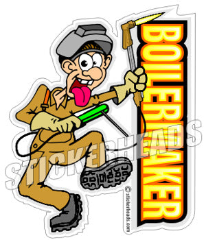 Cartoon Dude / Guy - Boiler maker boilermakers boilermaker Sticker ...