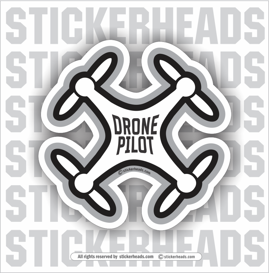 Drone Pilot - Drone Professional Work Job - Sticker – Stickerheads Stickers