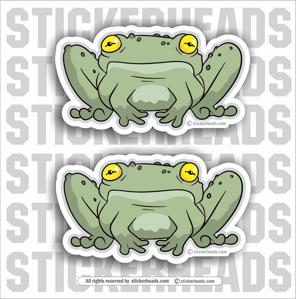Frog 004 - Cartoon - Funny Sticker – Stickerheads Stickers
