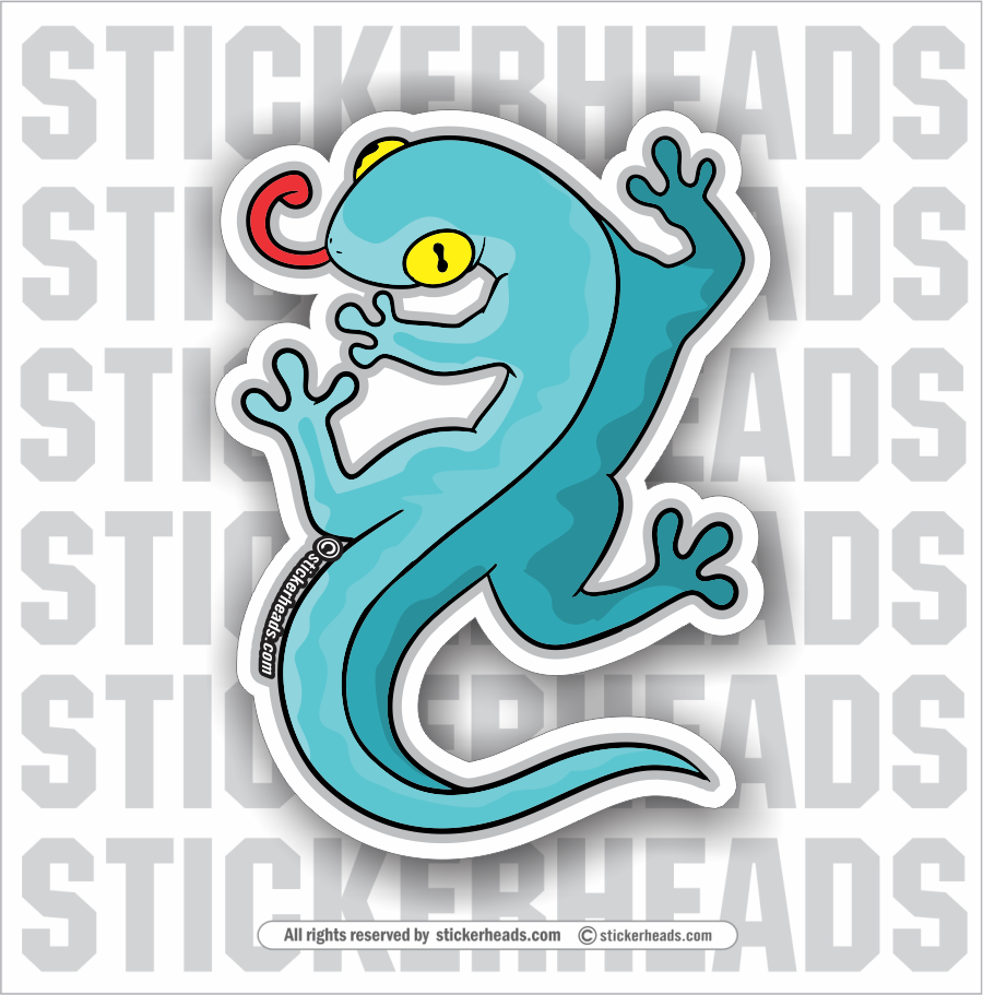 Lizard - Cartoon - Funny Sticker – Stickerheads Stickers