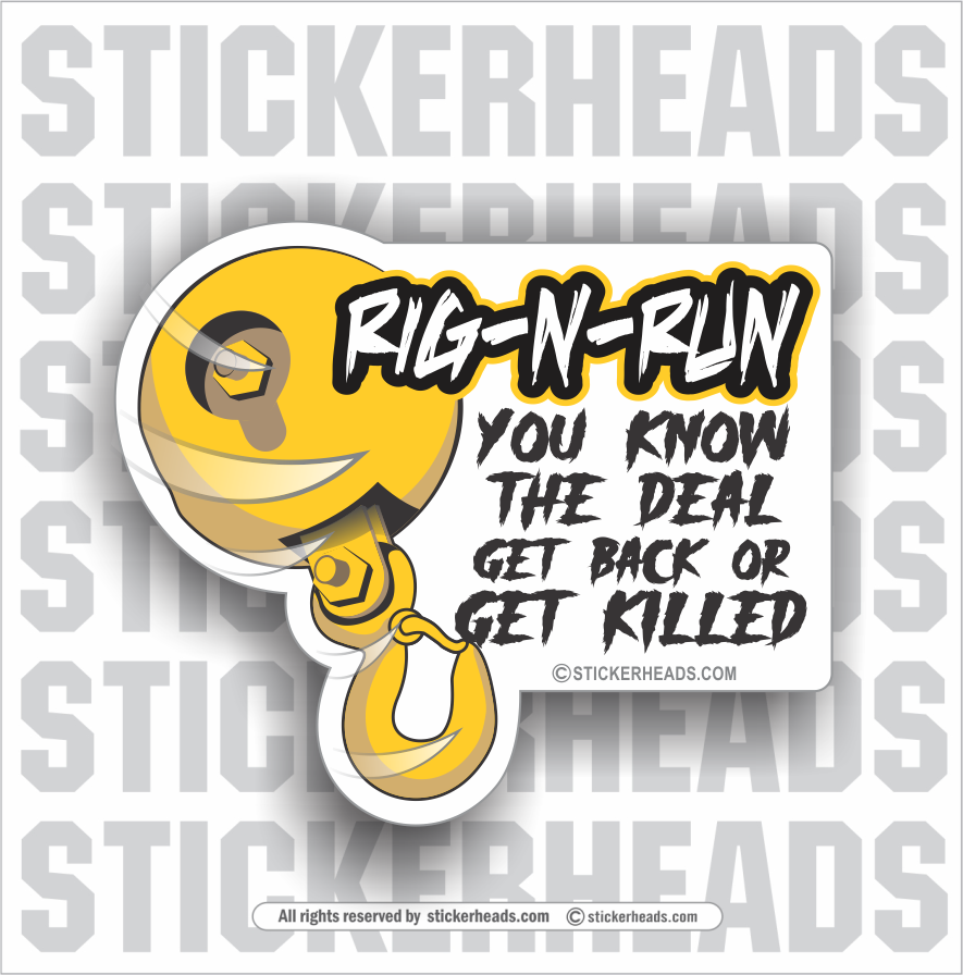 Crane Rigger Operator Hook ( Deluxe Design ) Custom Text - Crane Opera ...