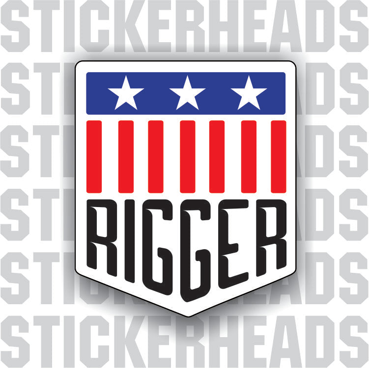 USA DESIGN - Rigger Riggers Sticker – Stickerheads Stickers