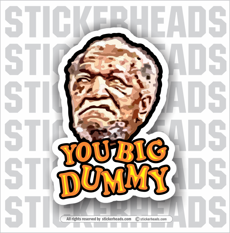 You Big Dummy - Funny Work Sticker – Stickerheads Stickers