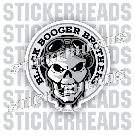 Black Booger Brothers Skull - WELDERs weld sticker – Stickerheads Stickers
