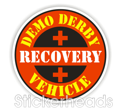 Demo Recovery Vehicle - Demo Demolition Derby Sticker – Stickerheads ...