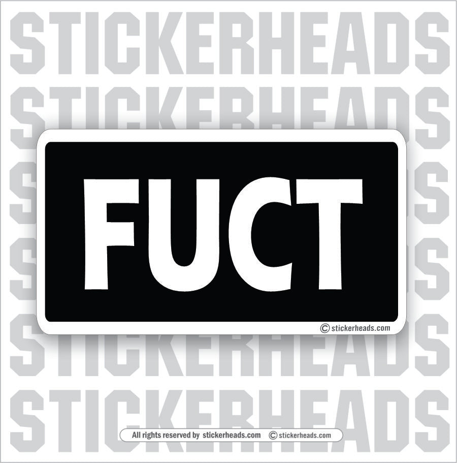 FUCT - Attitude Sticker – Stickerheads Stickers