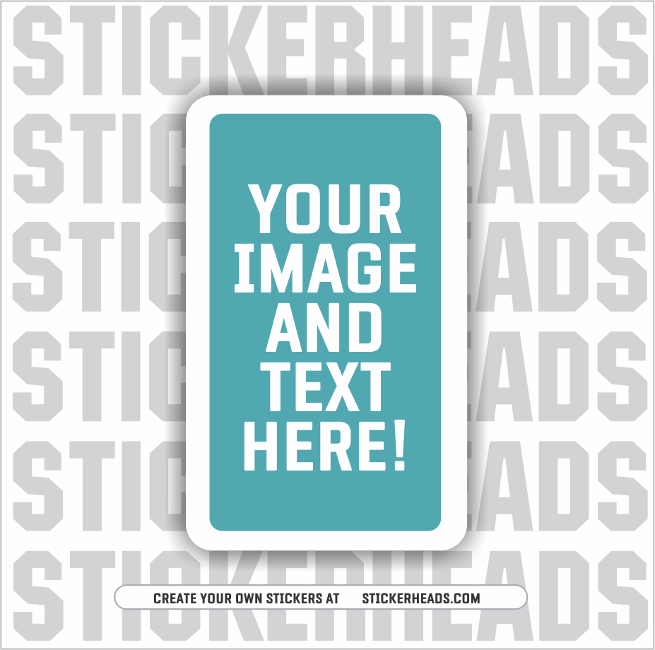 Make Your Own | RECTANGLE STICKER | Upload Your Photo Or Custom Design ...