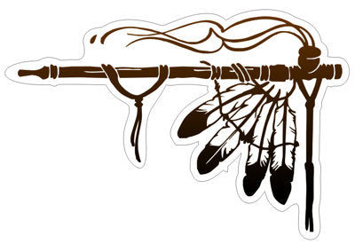 Peace Pipe- Native Indian American Sticker – Stickerheads Stickers