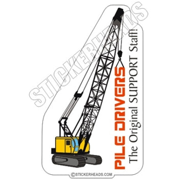 Pile Drivers - Custom Text - Sticker – Stickerheads Stickers