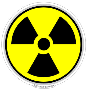 Radiation circle symbol - Funny Sticker – Stickerheads Stickers