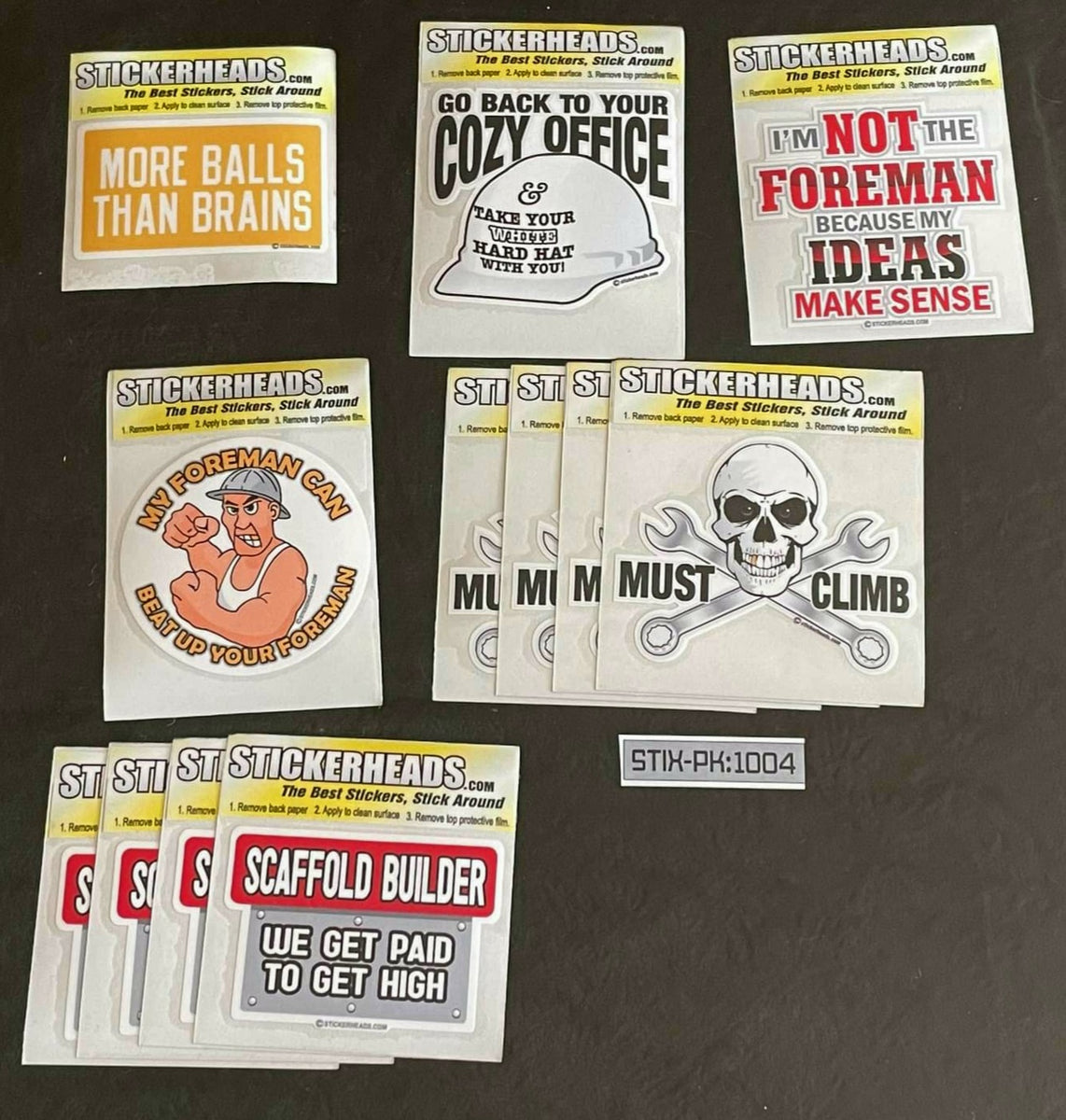 ⭕#STIX-PK 1004 -----12 -3" Sticker Pack | | Over Run Sticker Deal ...