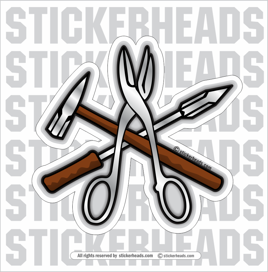 TOOLS - Sheet Metal Workers Sticker – Stickerheads Stickers