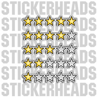 Star Rate - Funny Sticker – Stickerheads Stickers