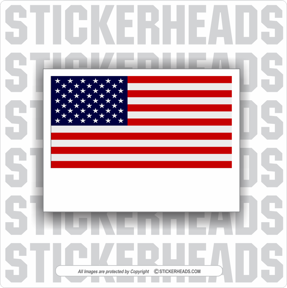 USA FLAG - Custom Text Message - Make Your Own Sticker – Stickerheads ...